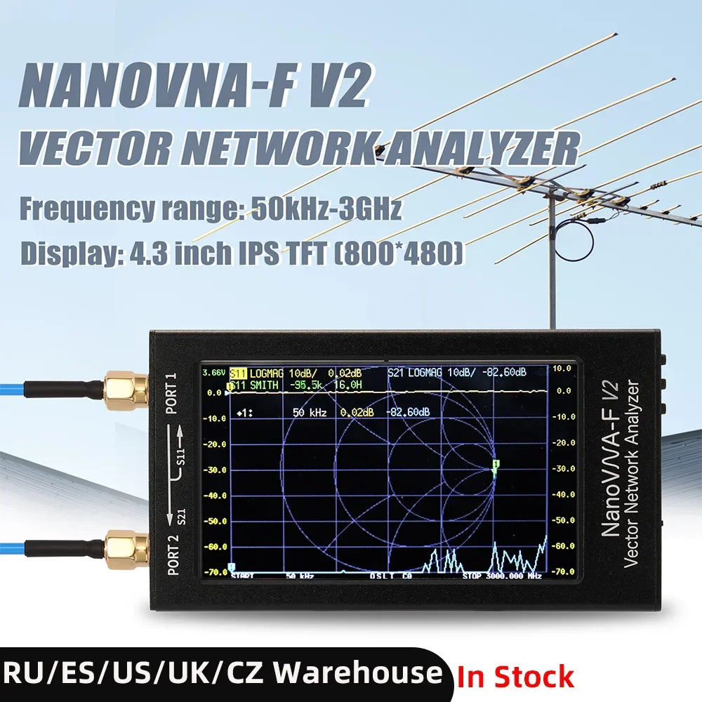 NanoVNA-F V2 Vector Network Analyzer – Par Masters