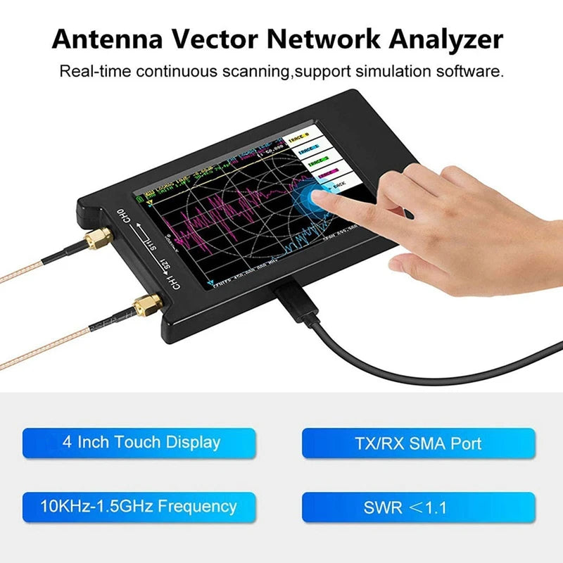 4 Inch Nanovna-H4 Vector Network Analyzer – Par-Masters