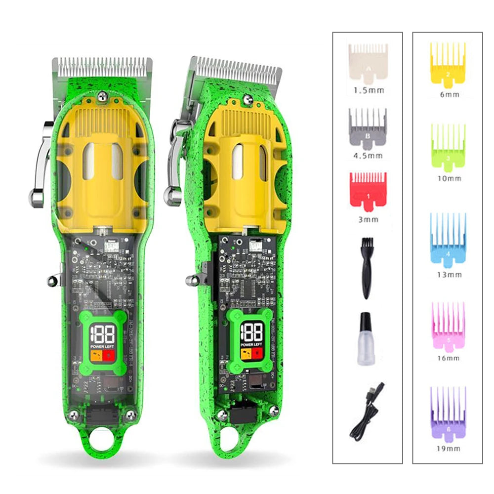 Professional Electric Hair Clipper For Men Hair Cutting Machine Wirele ...