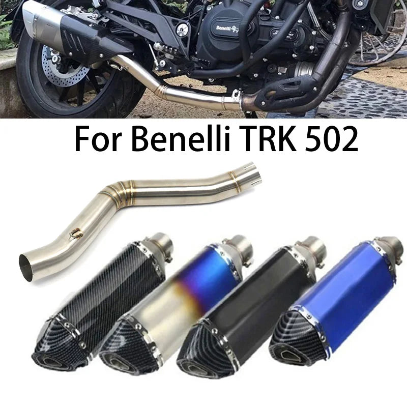 Modified For Benelli TRK502 TRK 502 Upgrade Motorcycle Exhaust Mid Lin ...