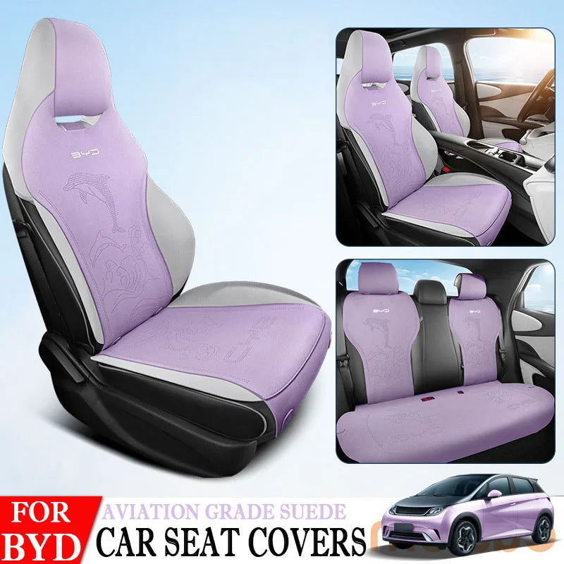 Car Seat Cover Cushion Full Set Interior Advanced Turn Leather for BYD ...