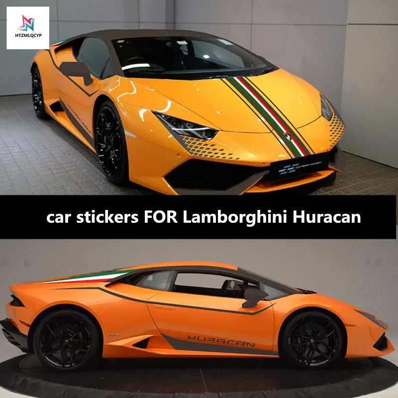 New custom car stickers FOR Lamborghini Huracan Aventador body modific ...