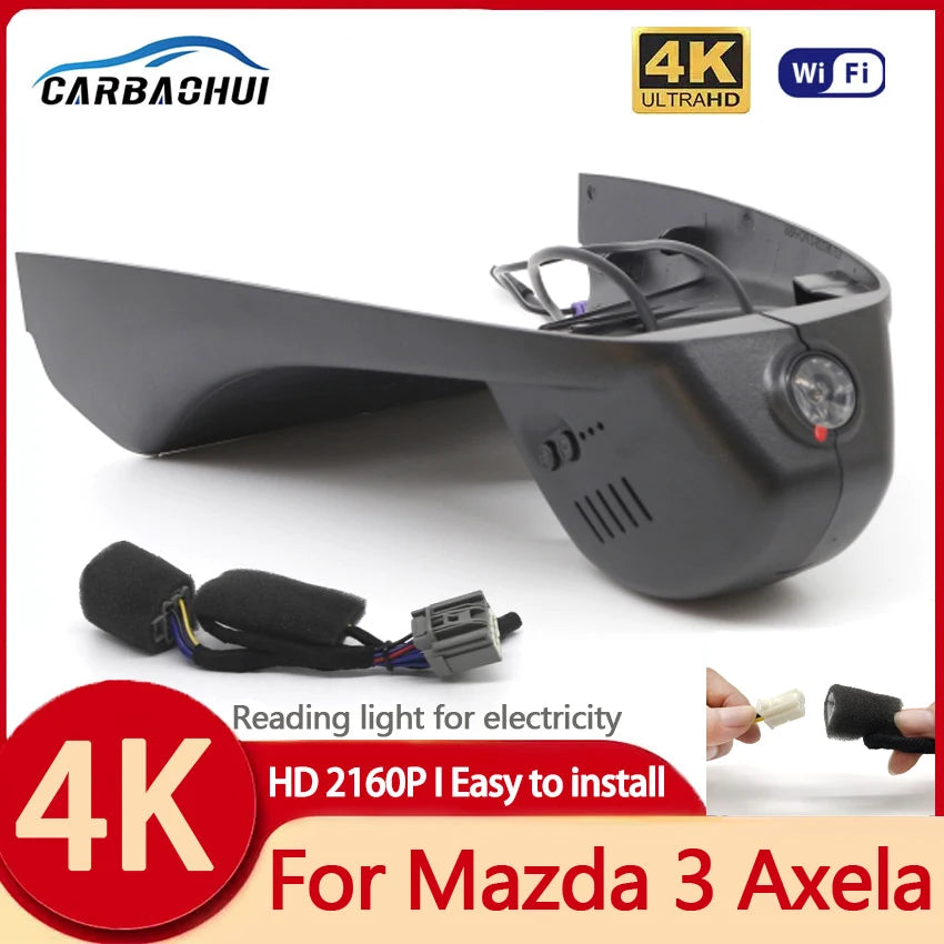 New! Hidden Car DVR Plug and Play 4K Dash Cam Camera Wifi Video Record ...