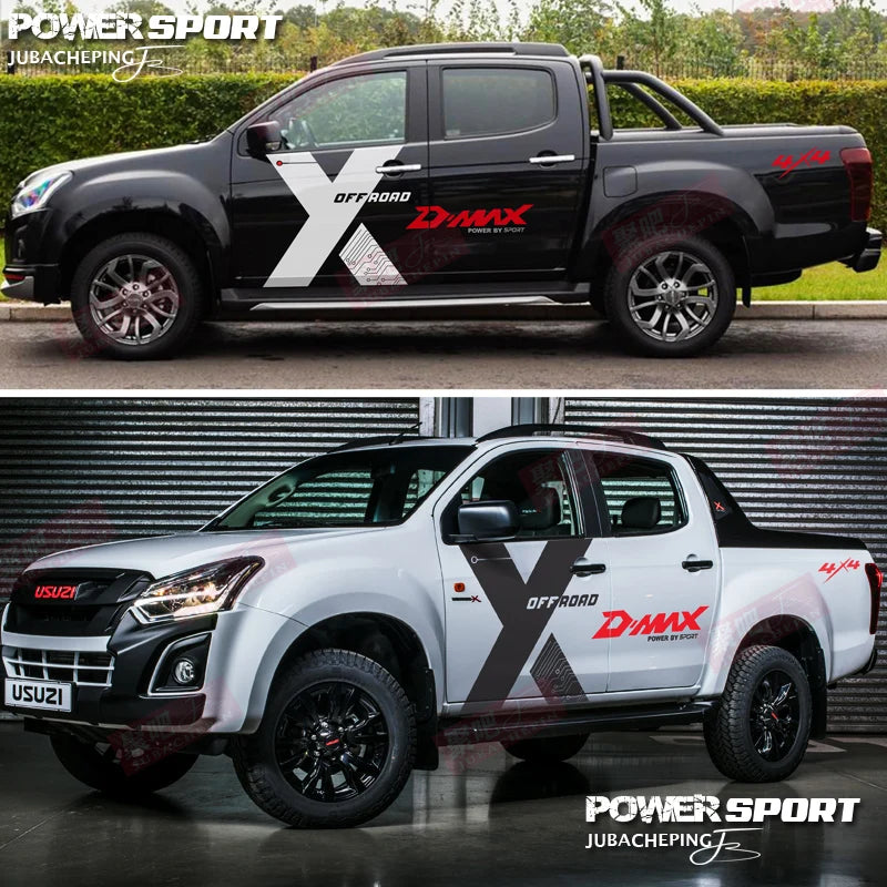 New car sticker FOR ISUZU d-max DMAX body decoration customized decal ...