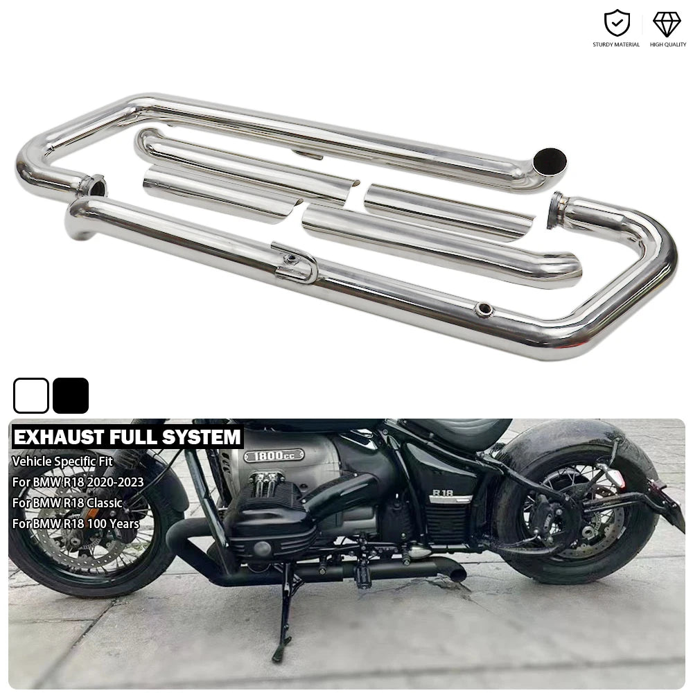 Motorcycle Full Exhaust System Bobber Style Duals Muffler Street Bob S ...
