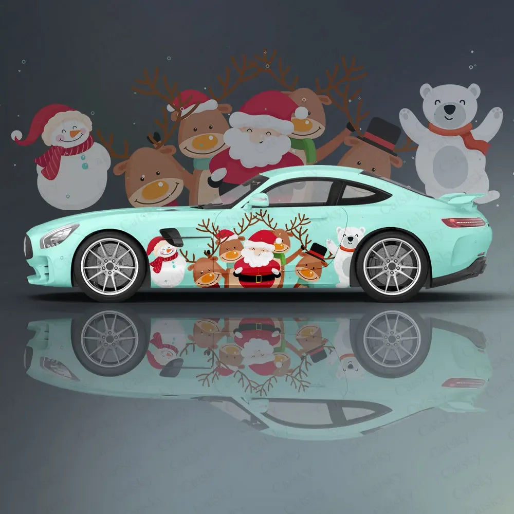 Christmas Elements Vector Car Body Stickers Anime Itasha Vinyl Car Sid ...
