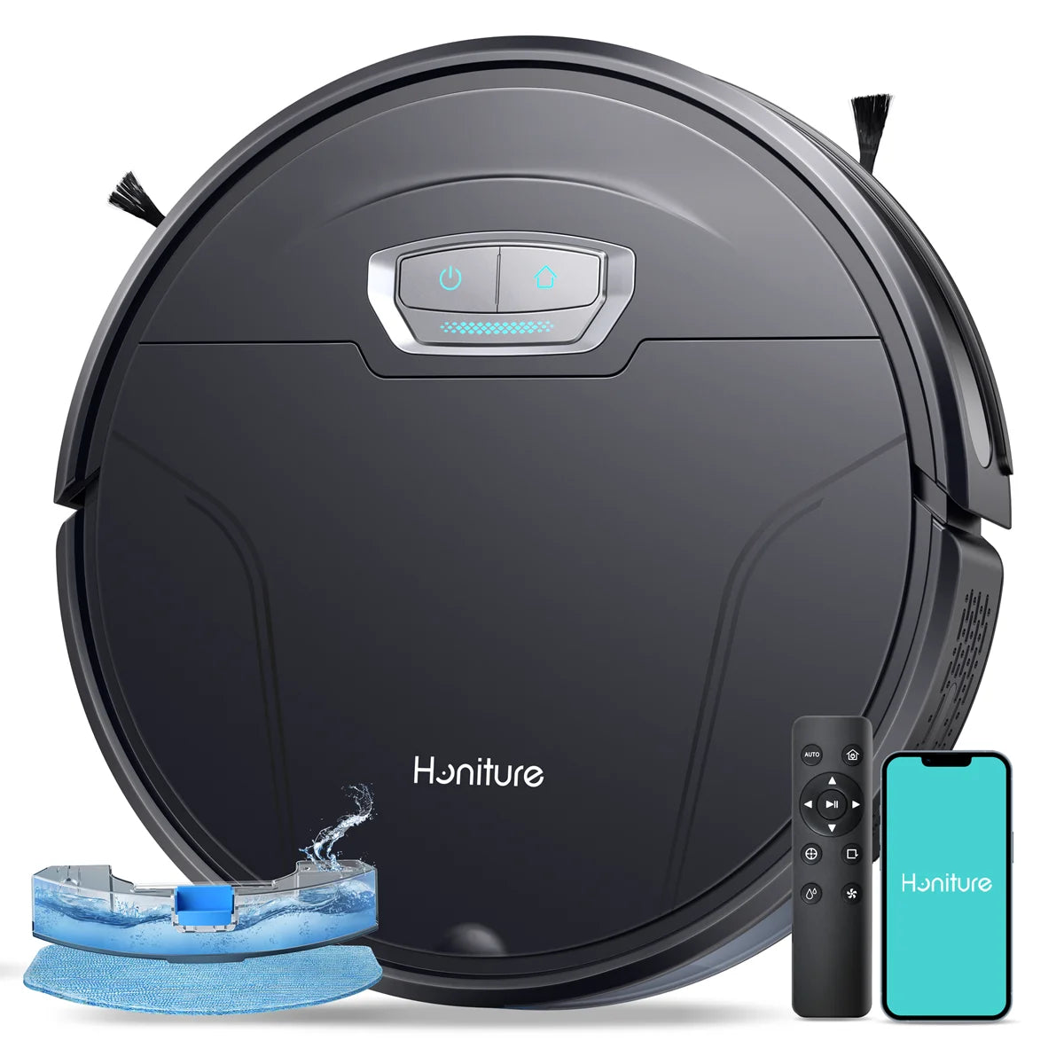 Honiture Robot Vacuum Cleaner 6000pa 3 in 1 Sweeping and Mop Robot Str ...