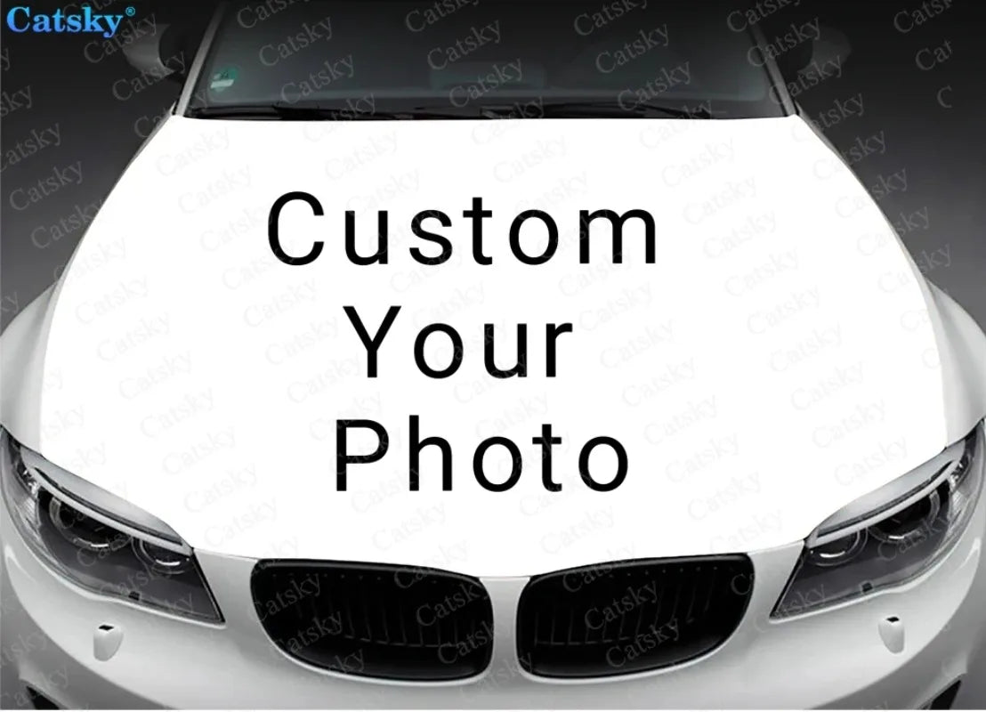 Custom Design Car Hood Vinyl Stickers Wrap Vinyl Film Engine Cover Dec ...
