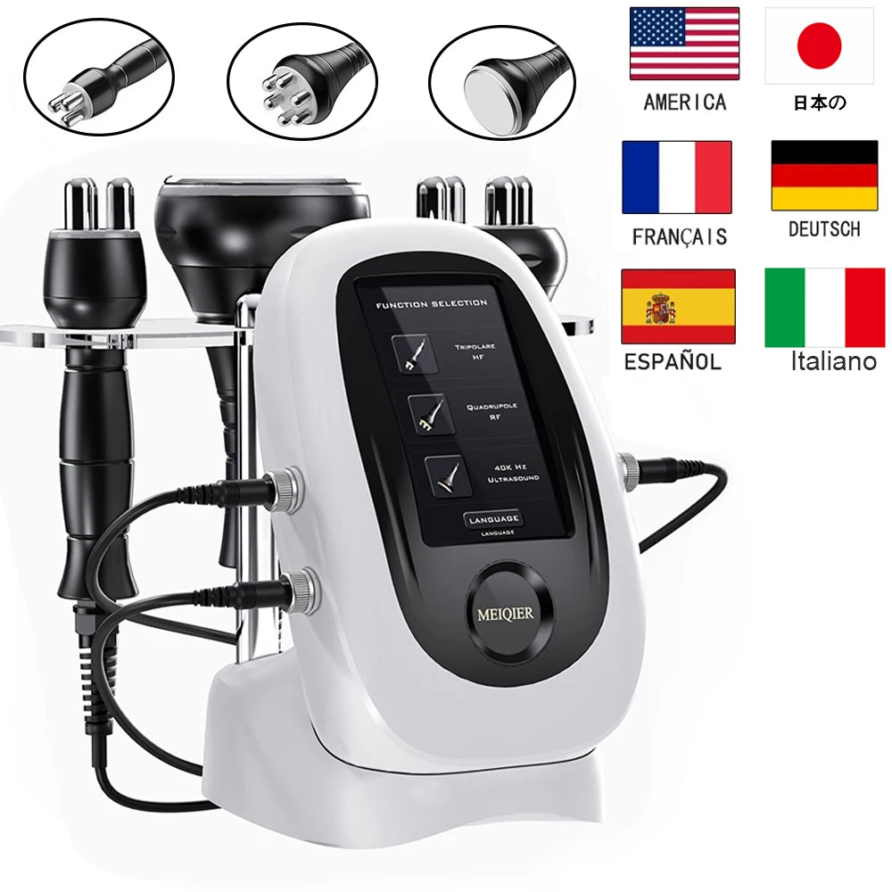 NEW 3 In 1 80K Cavitation Ultrasonic RF Machine Multi-Polar Weights Lo ...