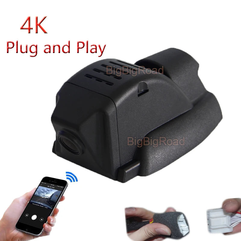 4K Plug and Play Car Wifi DVR Video Recorder Dash Camera For Ford Ecos ...