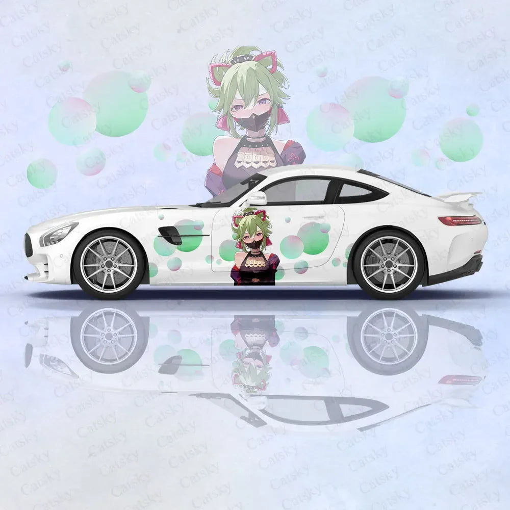 Kuki Shinobu Genshin Impact Anime Girl Car Body Stickers Itasha Vinyl ...