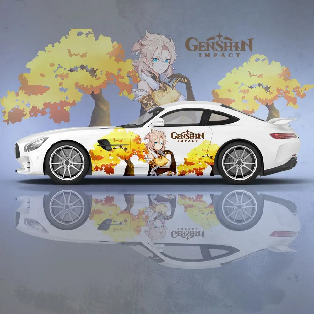 Ningguang (Genshin Impact) Cute Car Body Sticker Anime Itasha Vinyl Ca ...