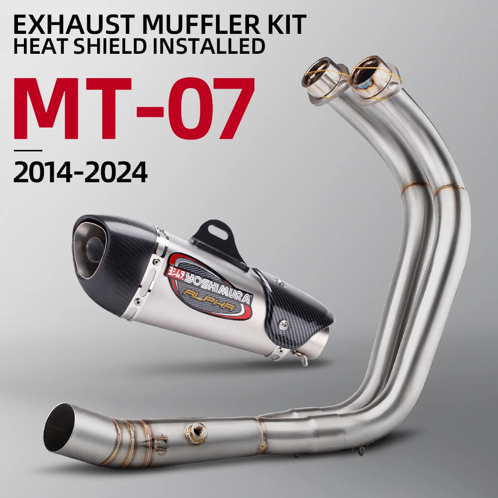 Motorcycle Full sc Exhaust System with yoshimura alpha Muffler Pipe Fo ...