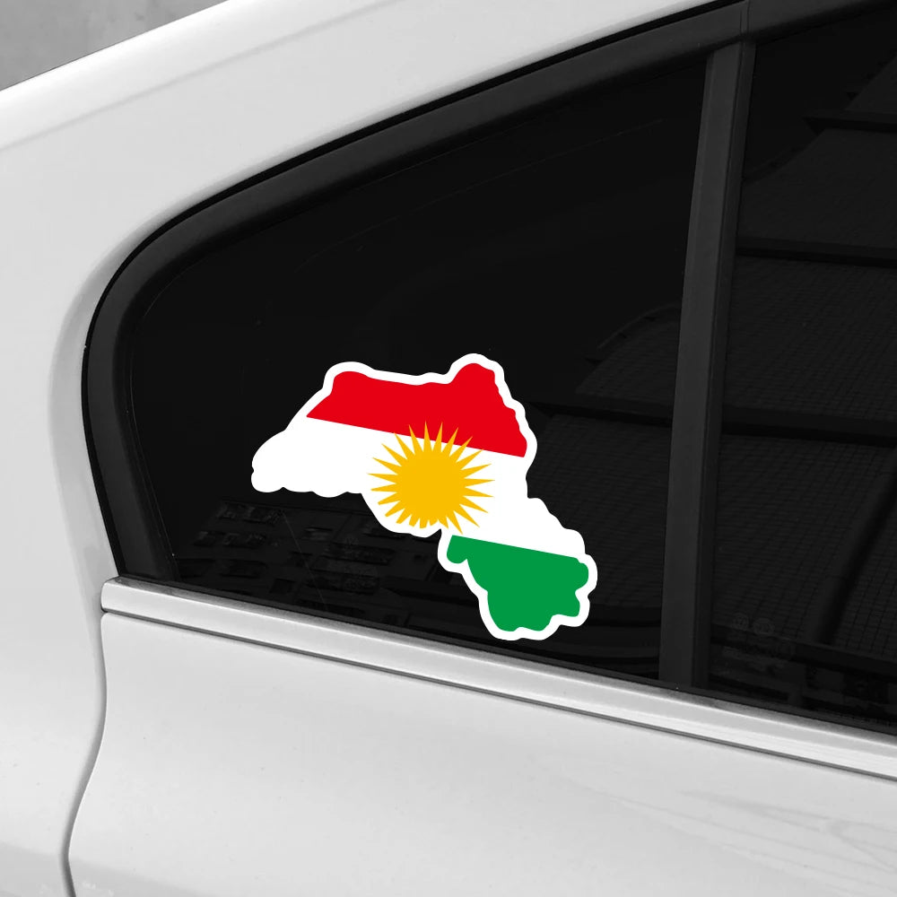 Kurdistan Kurds Map Sticker For Car Window Side Motorcycle Creative Fl ...