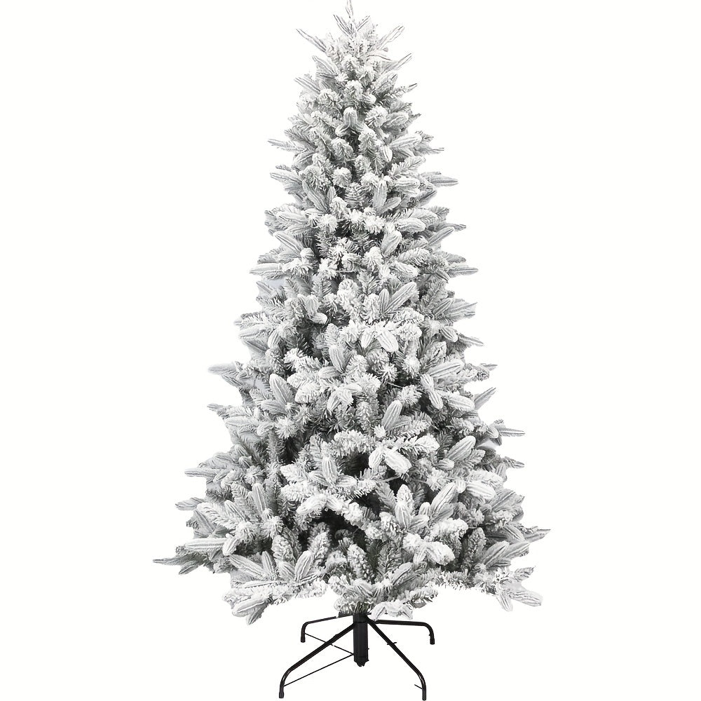 1pc, 70.87inch PE MIXED PVC Grafted Tree, White Snow Effect, Easy To I ...