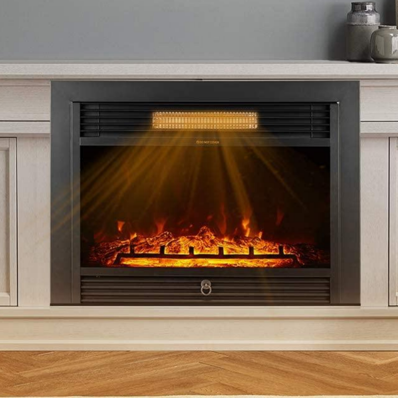 Premium Indoor LED Electric Fireplace Heater Insert – Par Masters