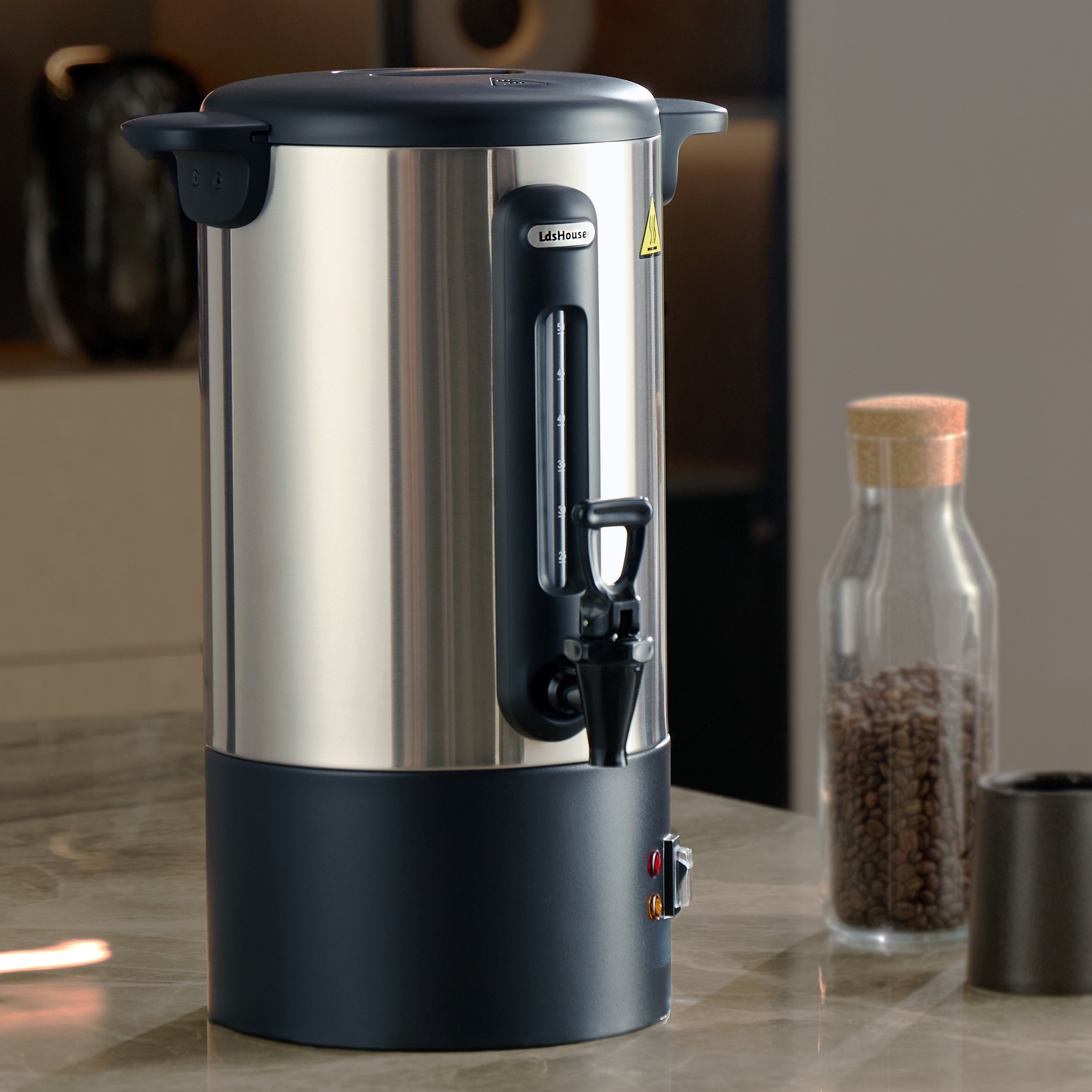 LDSHOUSE 50 Cup Professional Brew Coffee Urn,Stainless Steel Hot Bever ...