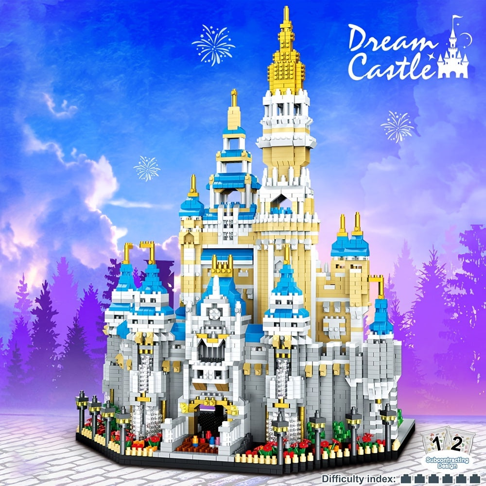 1 Set Mini Castle Building Blocks, Miniature Architecture Model Buildi ...