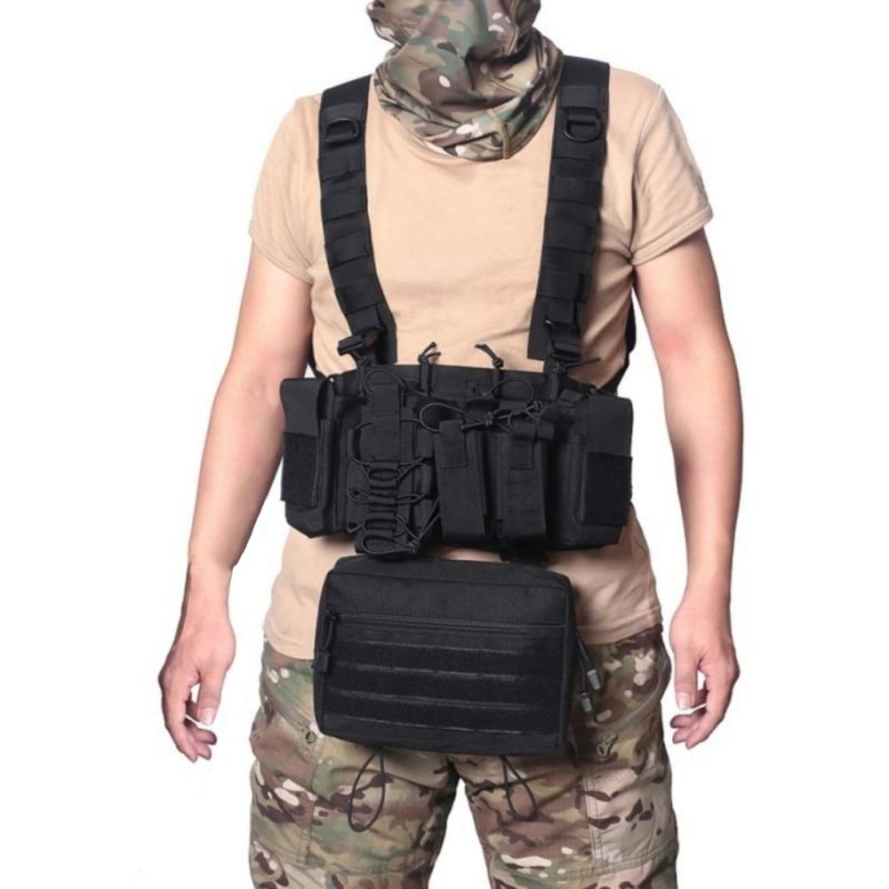 Heavy Duty Tactical Minimalist Molle Chest Rig – Par Masters