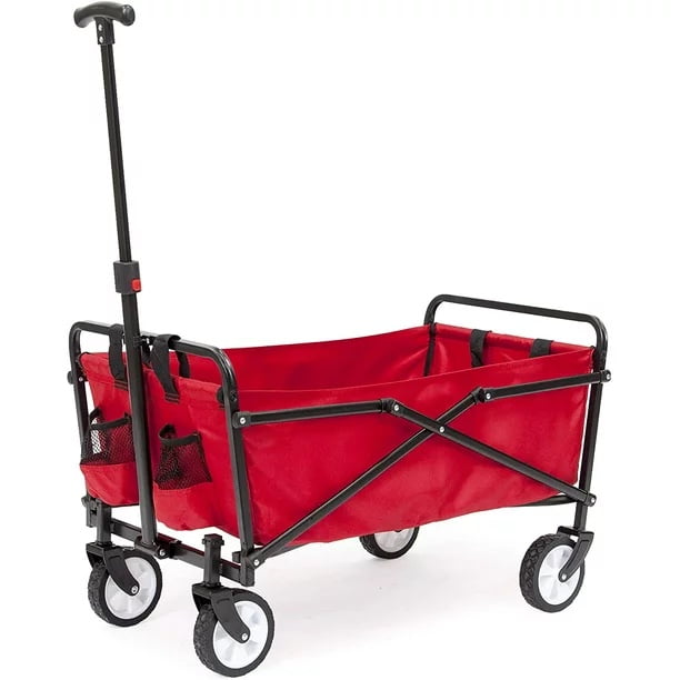 Seina Compact Outdoor Folding Utility Wagon, RED – Par-Masters