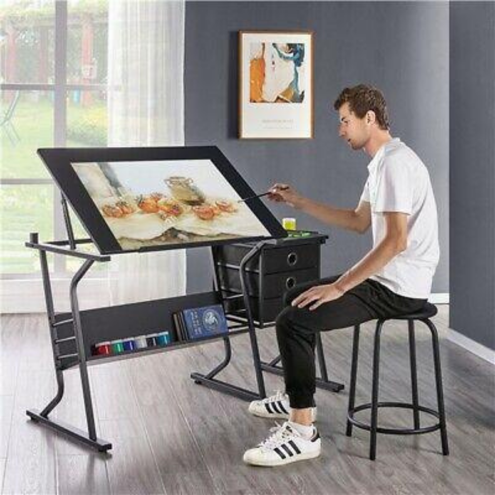Large Adjustable Architectural Drafting / Drawing Table Desk – Par-Masters