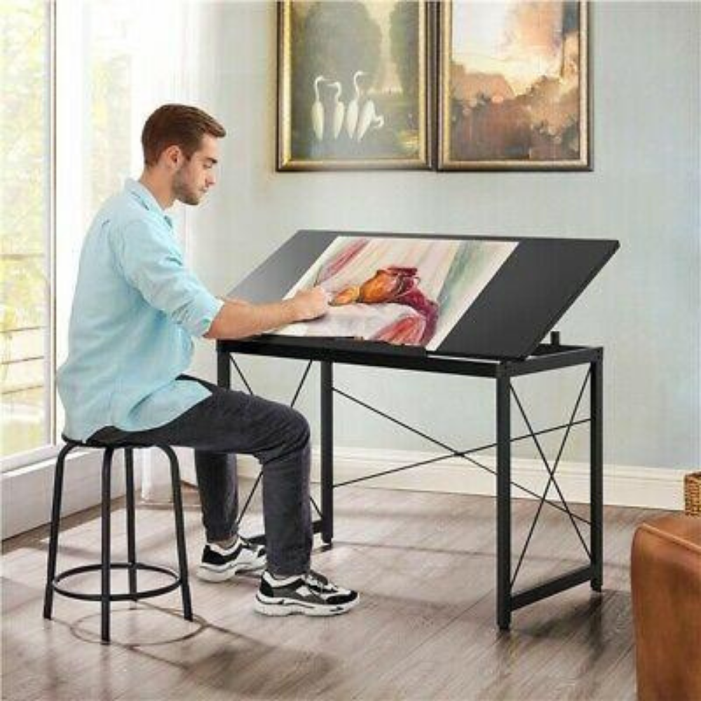 Large Tilting Architectural Drafting / Drawing Table Desk – Par-Masters