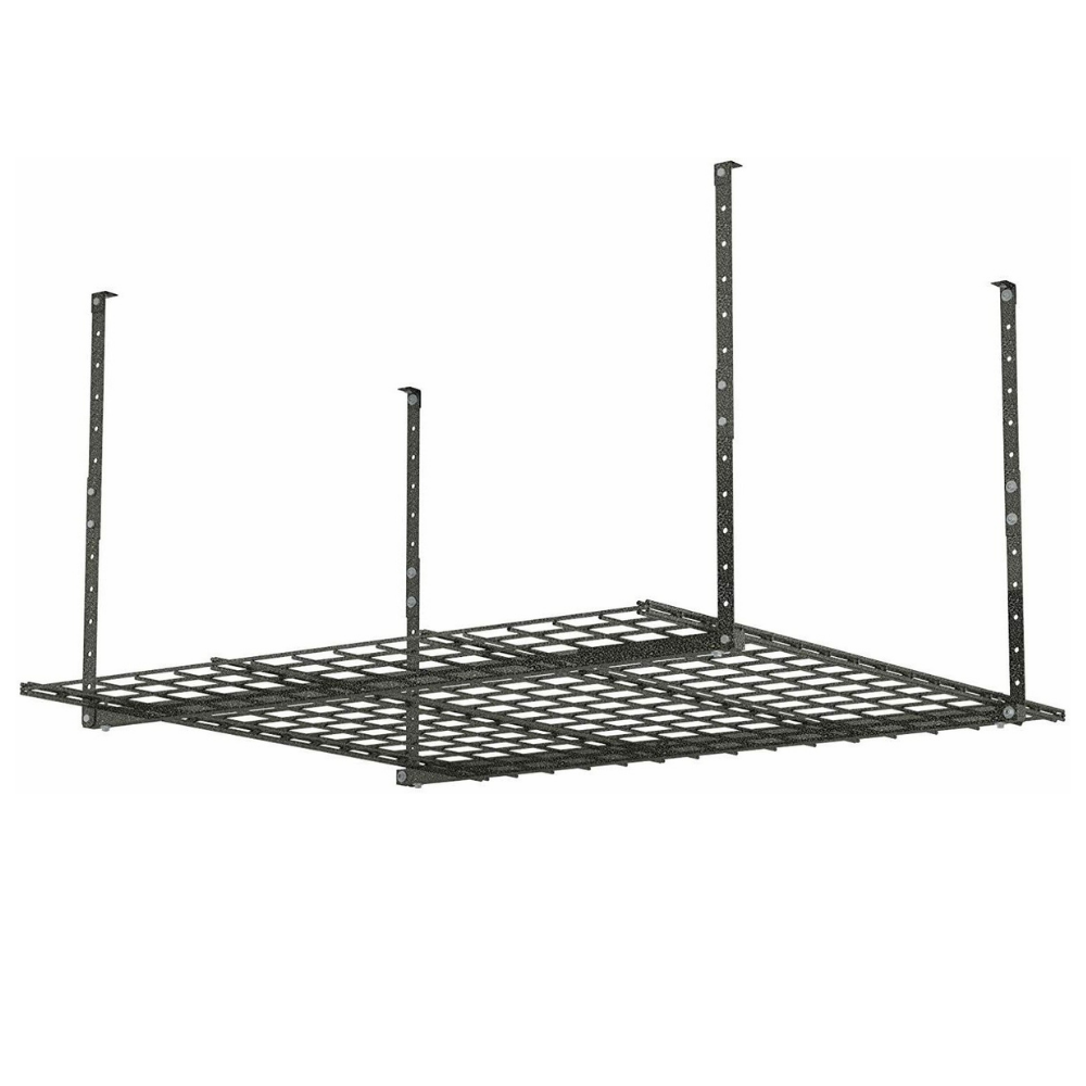 Large Heavy Duty Overhead Hanging Ceiling Garage Storage Shelf Rack ...