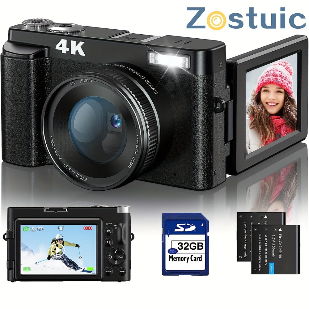 4K Digital Camera For Photography And Video Autofocus Anti-Shake, 48MP ...
