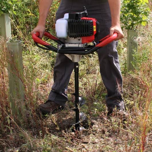Powerful Gas Powered Post Hole Auger Digger Drill With Drill Bits – Par ...