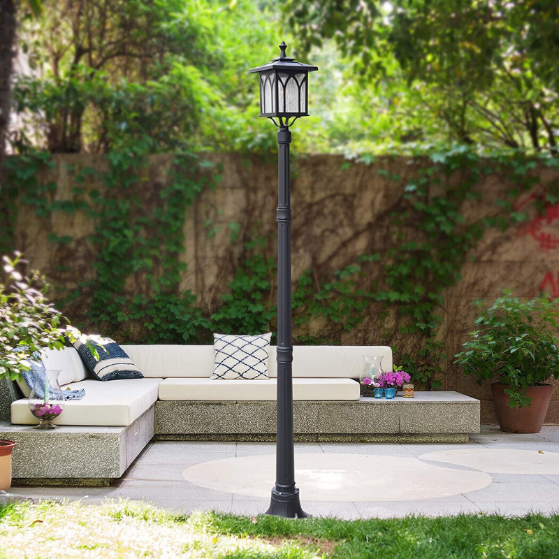 Premium Outdoor Solar Yard Light Lamp Post Fixture – Par Masters