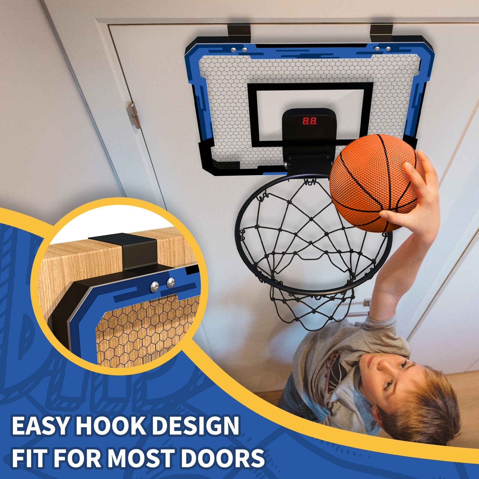 Hopbasket™ Basketball Hoop with Electronic Scorer – Par-Masters
