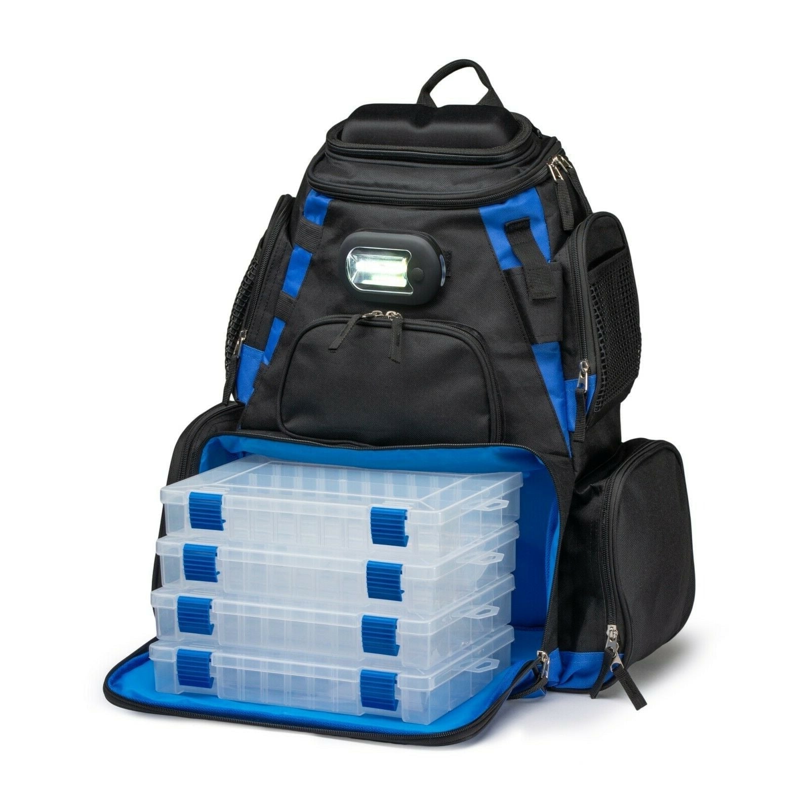 Premium LED Lighted Fishing Tackle Box Backpack – Par-Masters