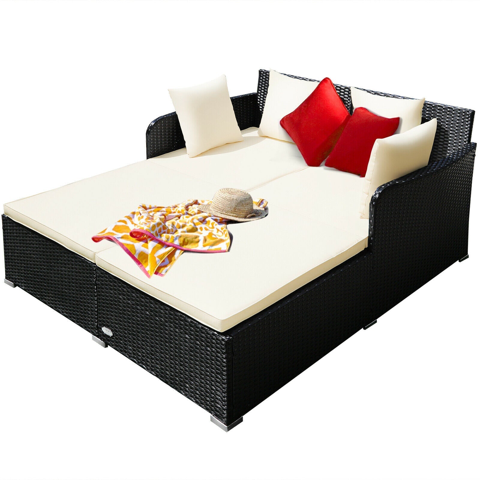 Large Modern Outdoor Patio Furniture Cushioned Daybed – Par-Masters