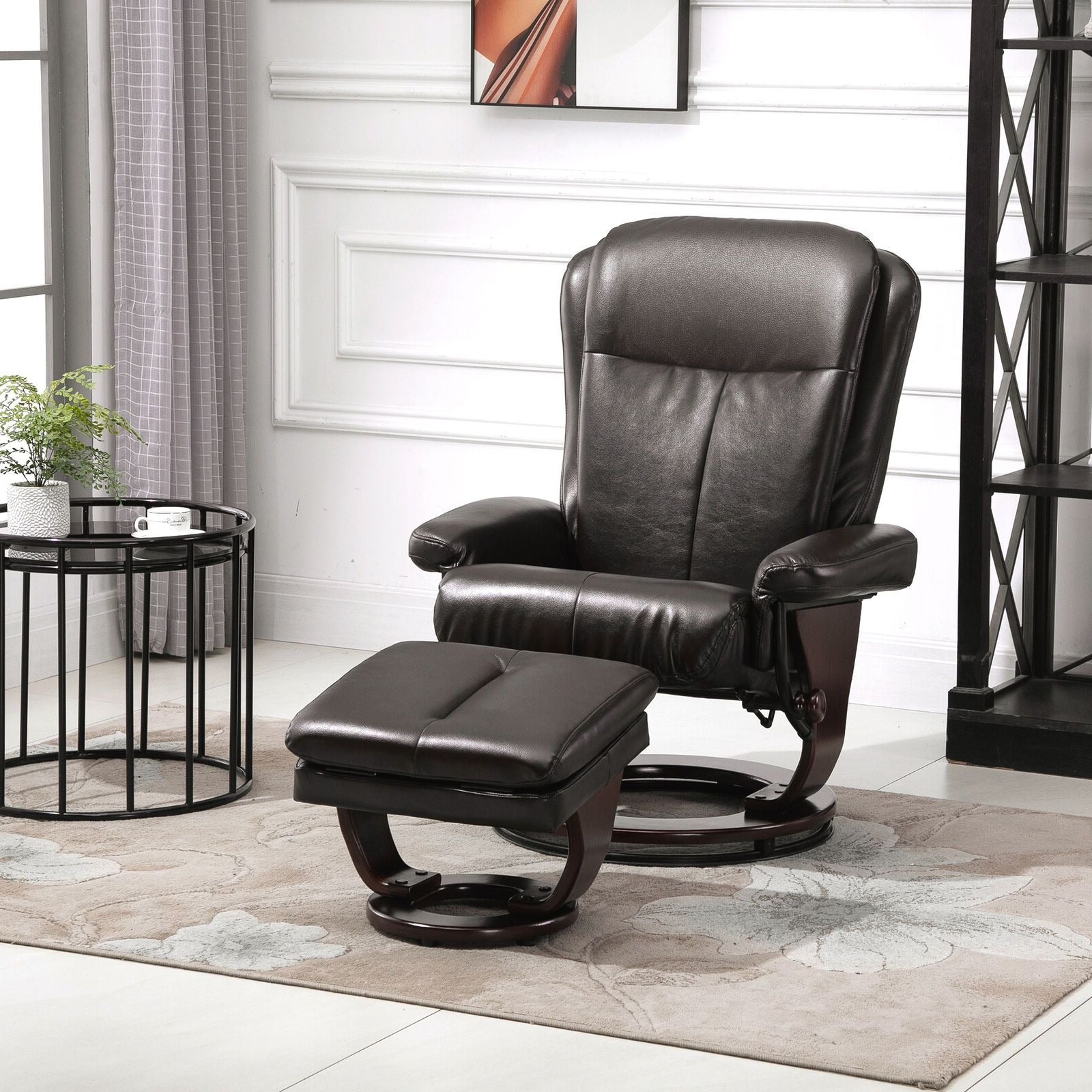 Premium Modern Leather Swivel Rocker Recliner Chair – Par-Masters