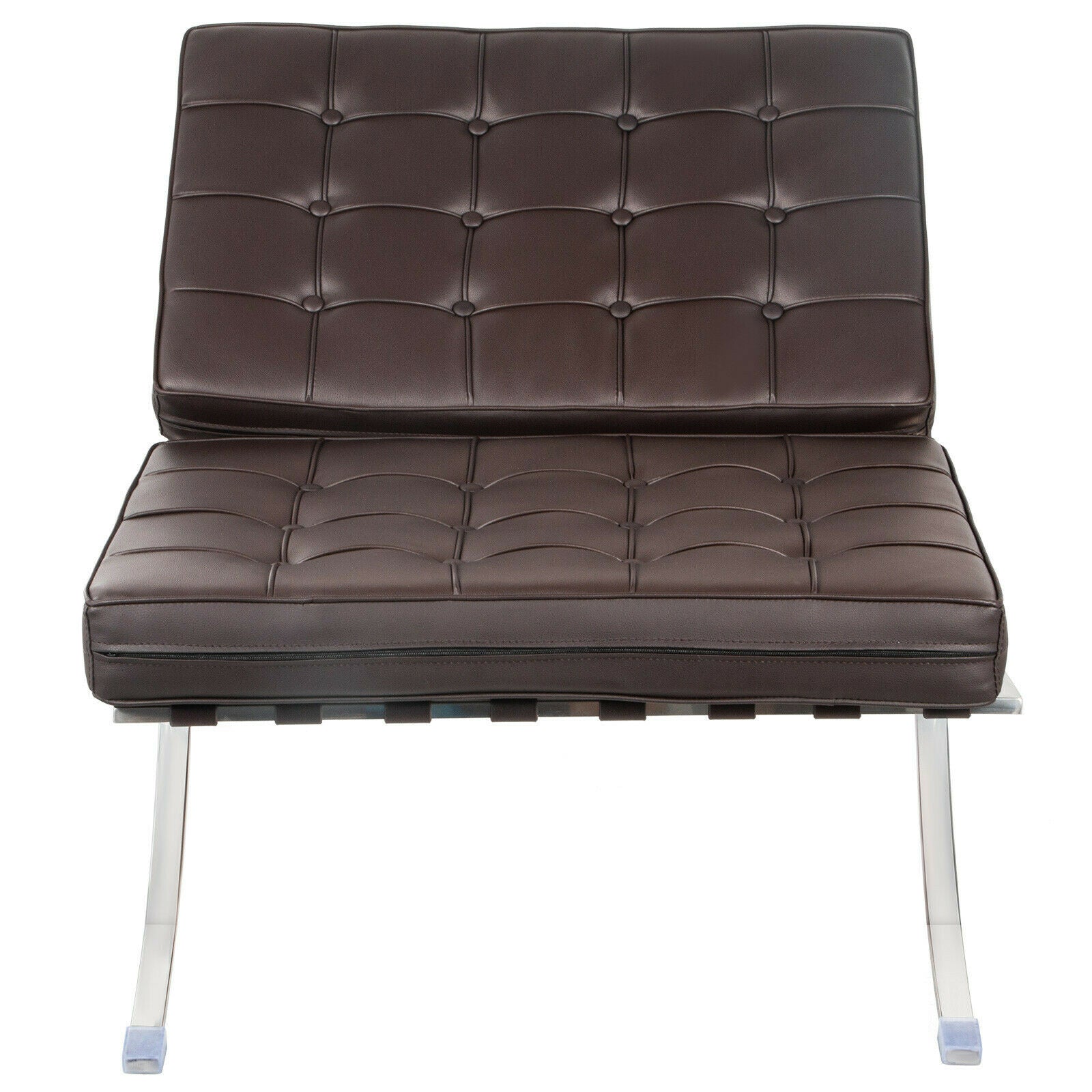 Luxurious Brown Leather Chaise Lounge Chair – Par-Masters