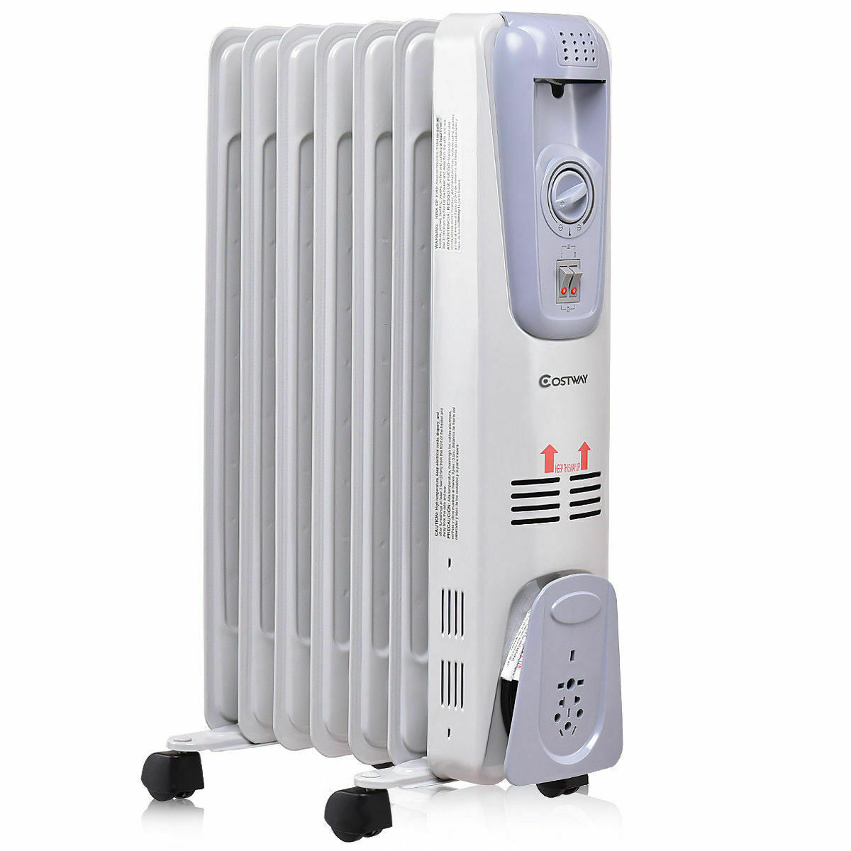 Powerful Oil Filled Freestanding Radiator Heater 1500W – Par-Masters